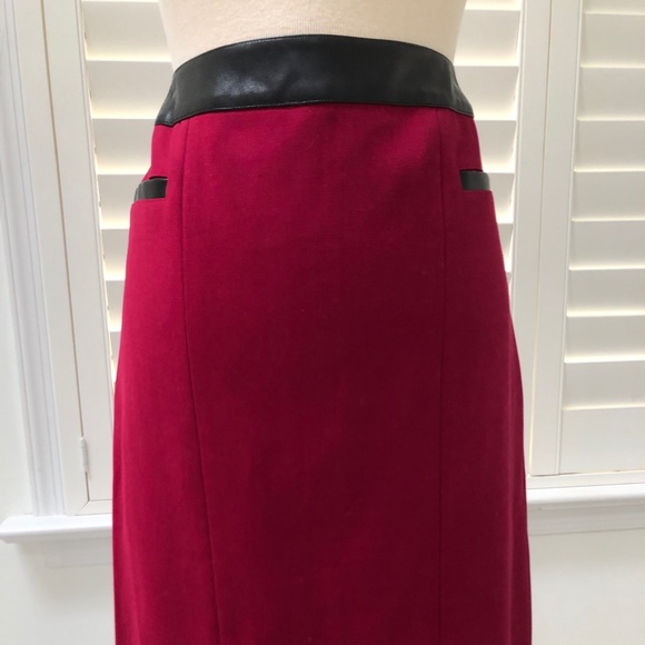 Carlisle | Other | Raspberry Pink Suit With Leather Trim | Poshmark